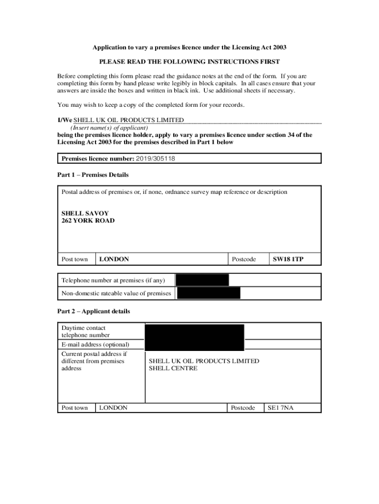 Fillable Online Shell Service Station licence application Fax Email Print - pdfFiller