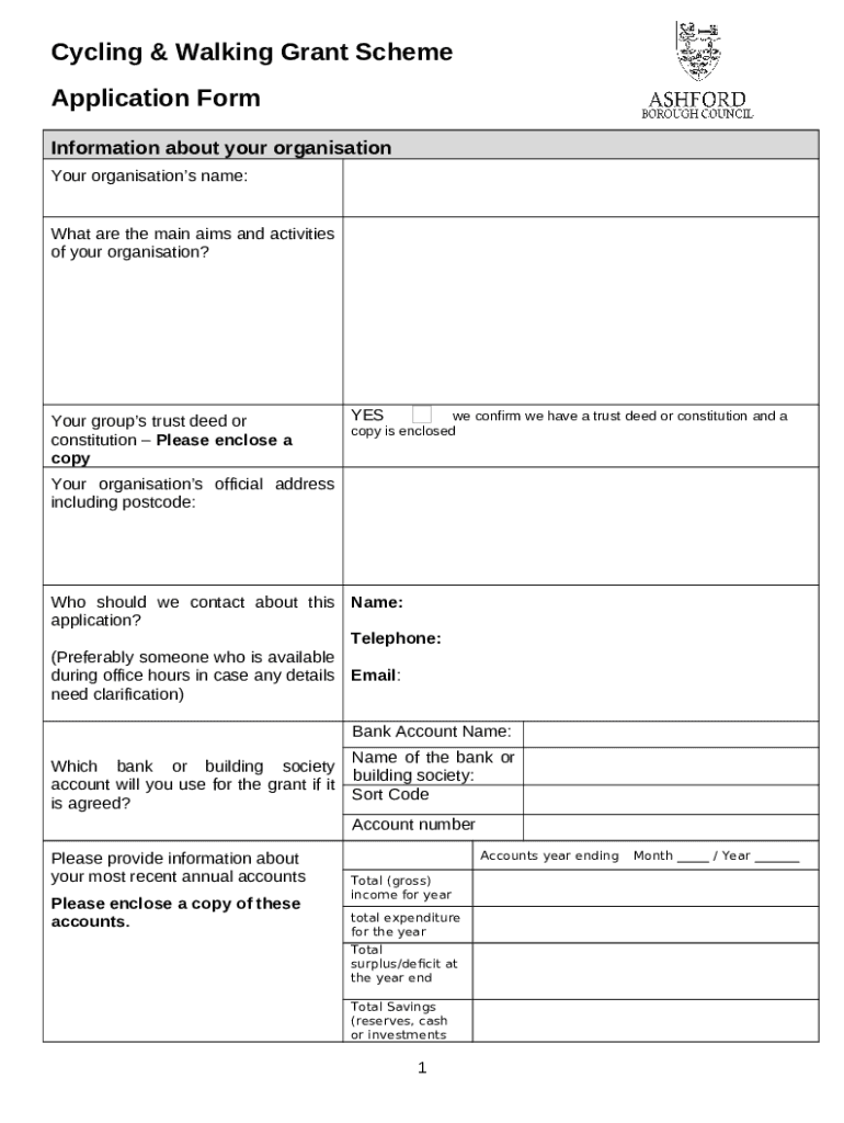 Single Grants Gateway Doc Template | pdfFiller