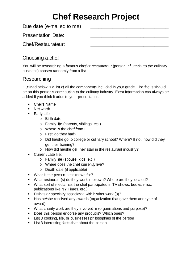 Top Chef Interview Questions (With 5 Sample Answers) Doc Template | pdfFiller