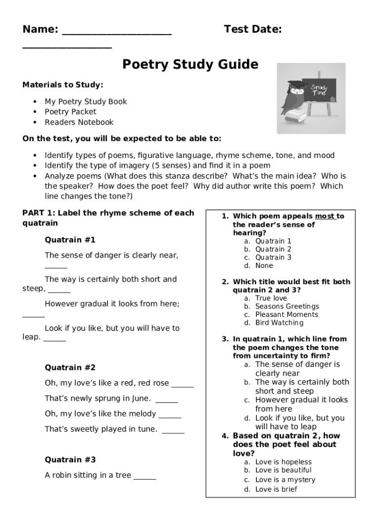 Earth Moon and Sun Study Guide Doc Template | pdfFiller