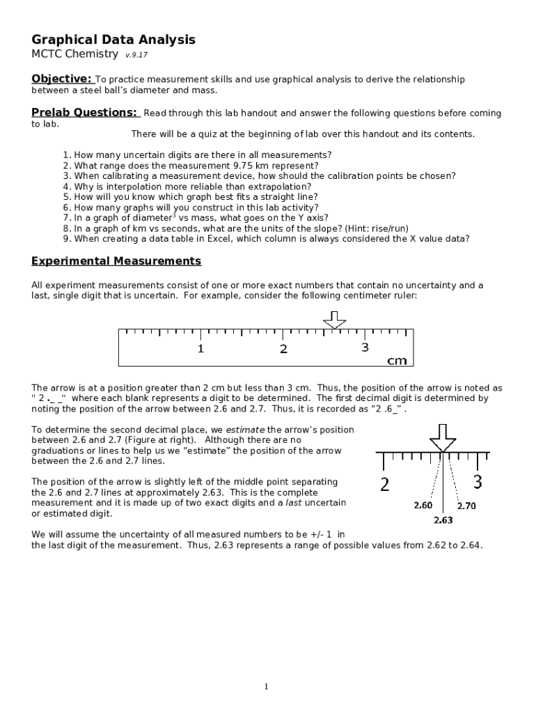 Lab 2 Graphing, Measurements and Data Analysis Name ... Doc Template | pdfFiller