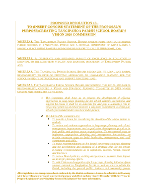 Resolution template - 2013 Council on Legislation Doc Template | pdfFiller