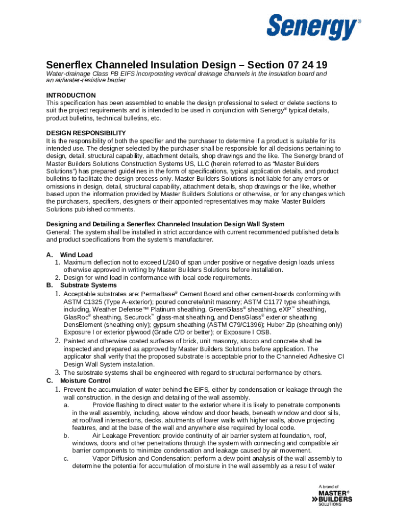 Drainage EIFSExterior Insulation and Finish System Doc Template | pdfFiller