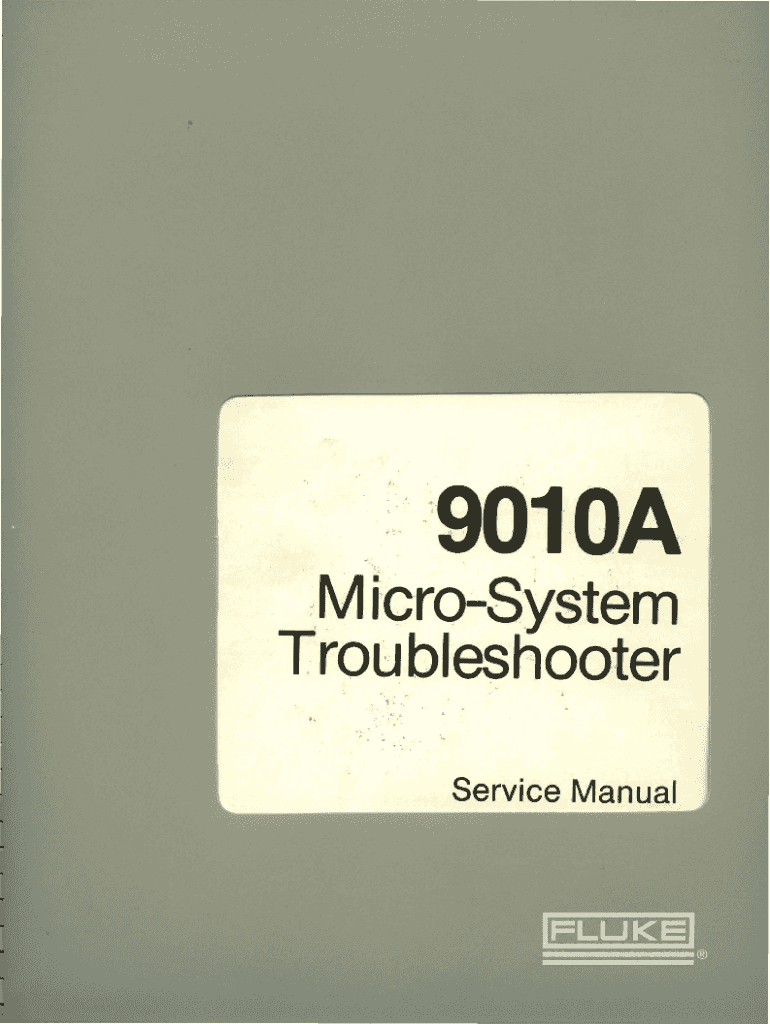 Fillable Online Fluke 9010A Micro-System Troubleshooter Service Manual ...