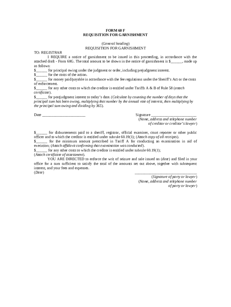 25.60 - Garnishments and Wage Assignments Doc Template | pdfFiller