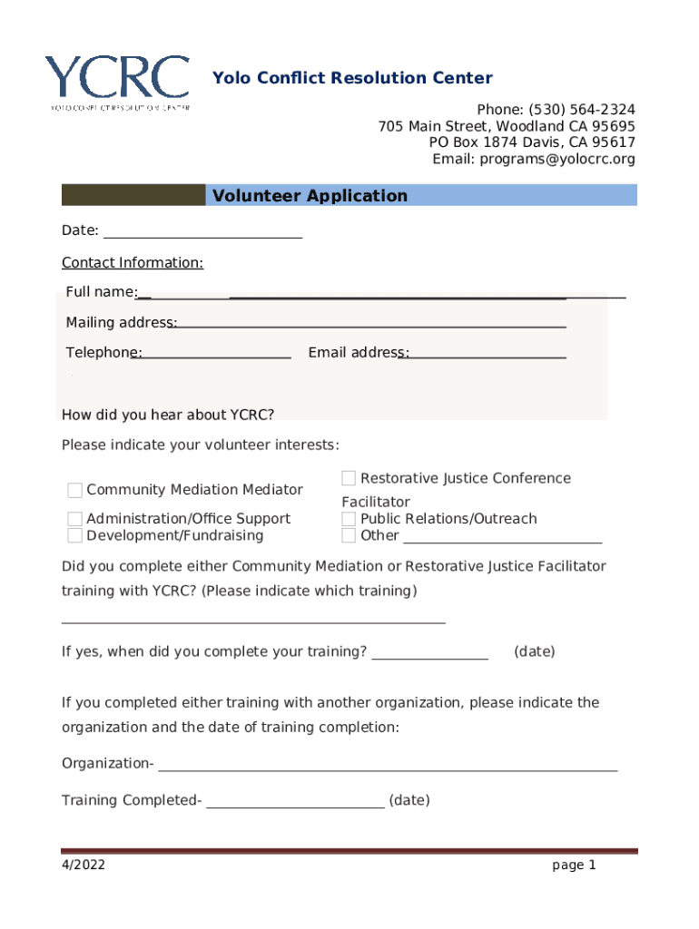 Yolo Conflict Resolution CenterBuilding community through ... Doc ...