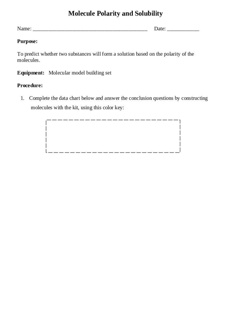 Three-Dimensional Models of Covalent Molecules Doc Template | pdfFiller