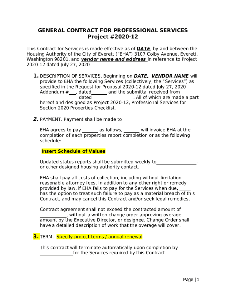 Professional Service Agreement - Templates Doc Template | pdfFiller