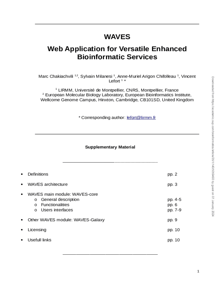 Fillable Online WAVES Web Application for Versatile Enhanced ... Fax ...