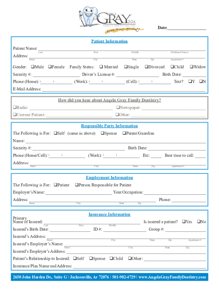 Fillable Online 2650 John Harden Dr., Suite G I Jacksonville, Ar 72076 ...