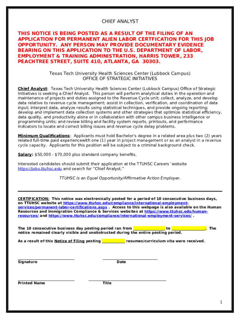 NOTICE OF FILING APPLICATION FOR PERMANENT ... Doc Template | pdfFiller