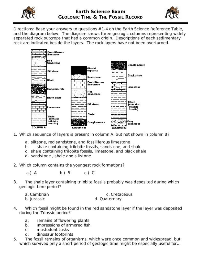 HiSET: Earth Science & Geologic Time - Videos & Lessons Doc Template ...