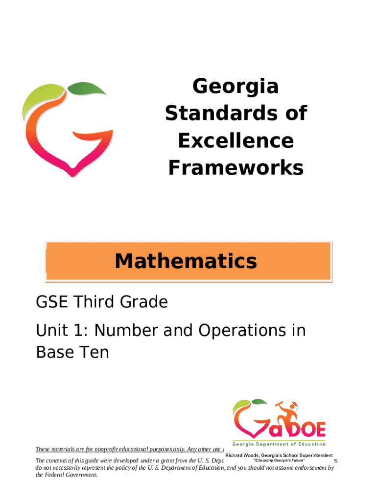 Grade 3 - Science Georgia Standards of Excellence (GSE) Doc Template ...