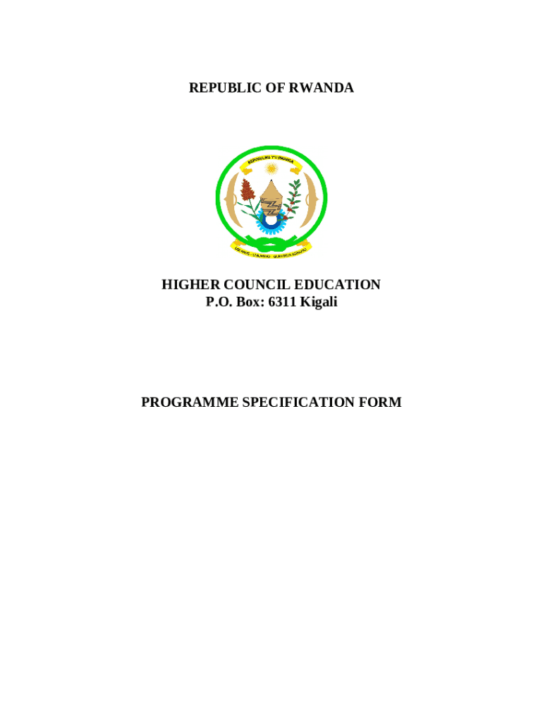 republic of rwanda programme specification - hec gov Doc Template ...