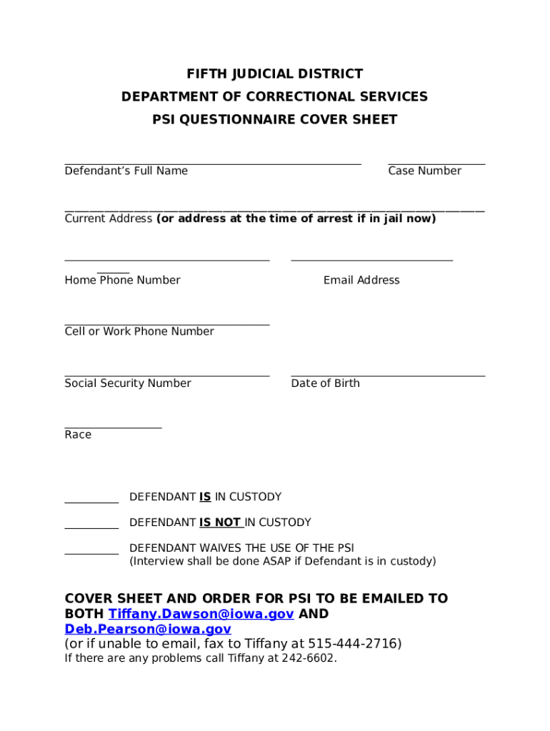 Personal Service on Prisoner and Affidavit - Michigan Courts Doc ...