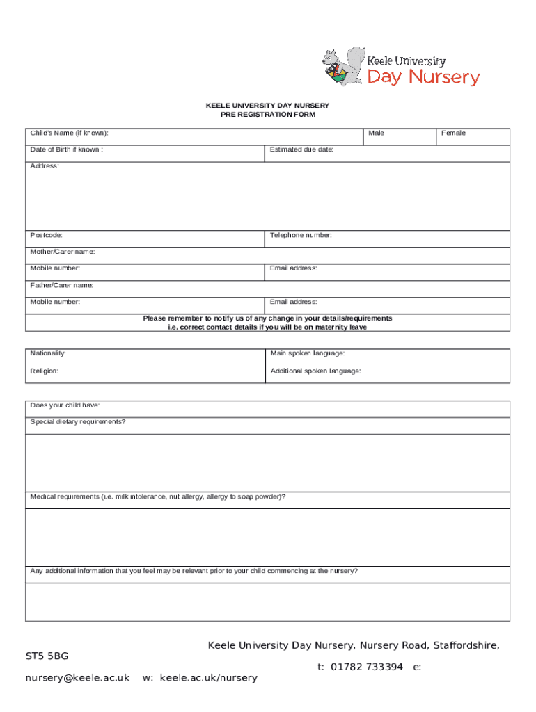 Keele University Day Nursery - Open - Find an Inspection Report Doc ...