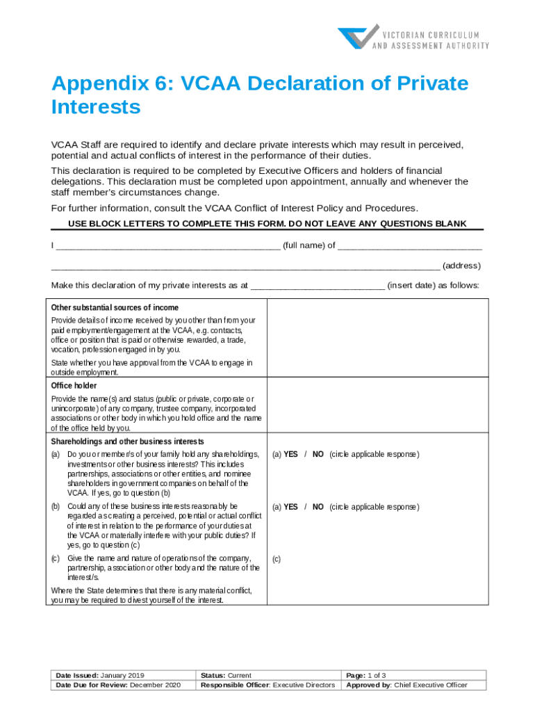 Declaration-and-management-of-conflict-of-interest-- ... Doc Template ...