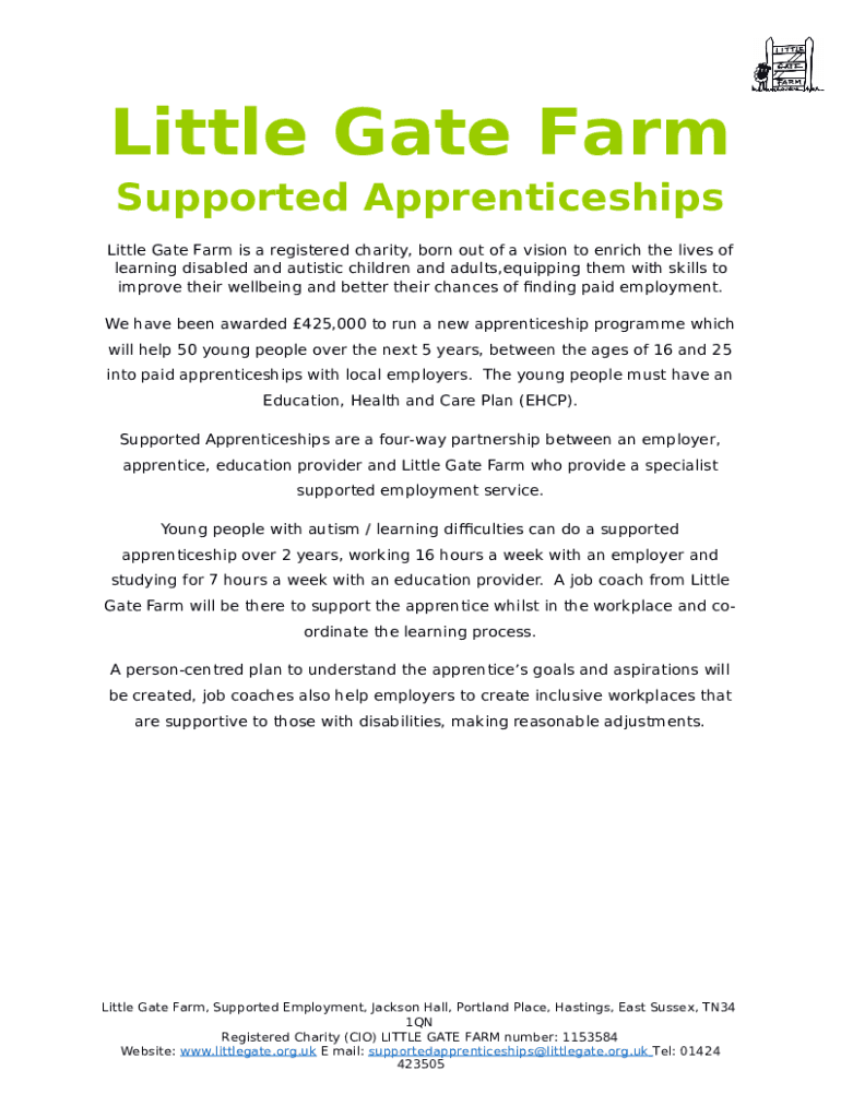 Charity overview, LITTLE GATE FARM - 1153584, Register of ... Doc ...