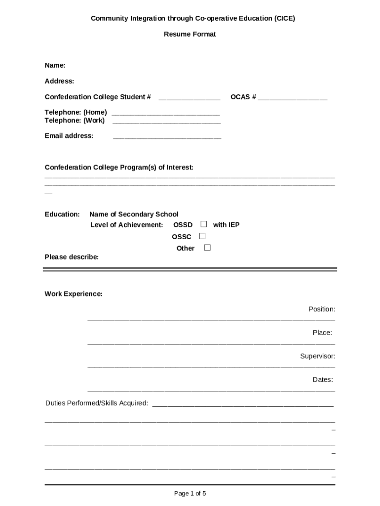 Community Integration Through Co-operative Education ... Doc Template ...