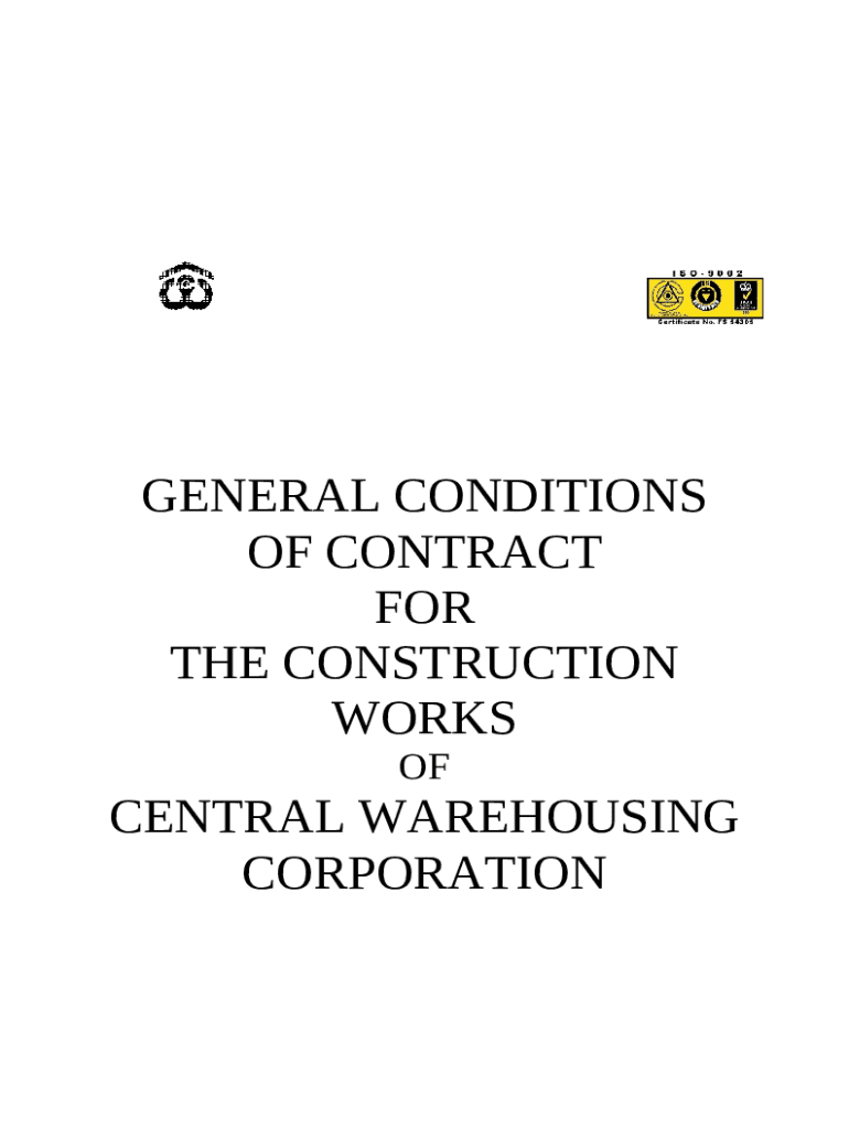 GENERAL CONTRACTING REQUIREMENTS Doc Template | pdfFiller