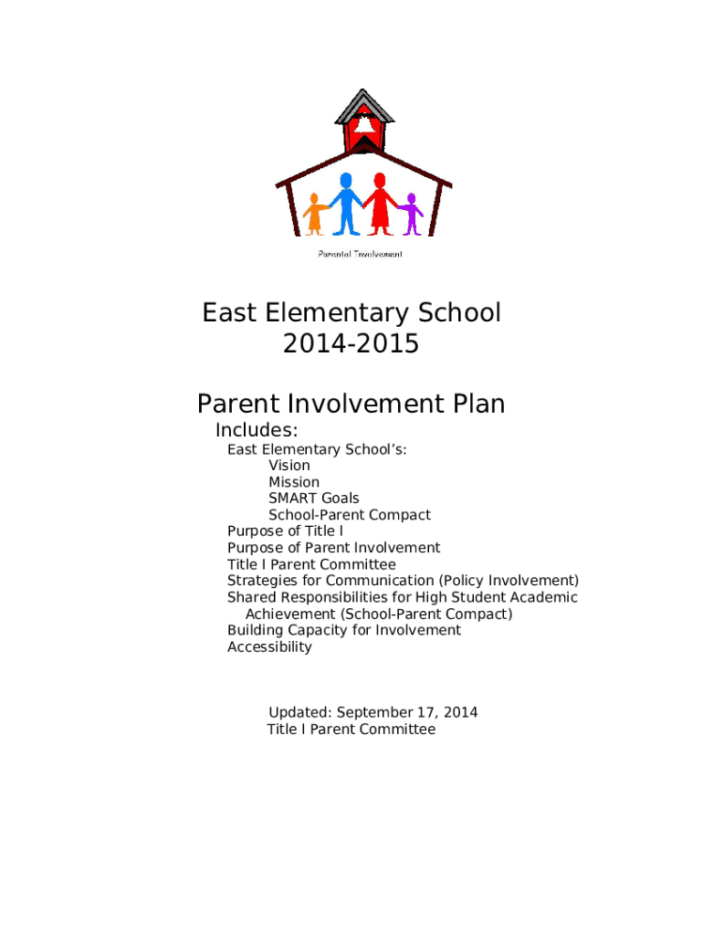 East Elementary Level Parent Involvement Plan Doc Template | pdfFiller