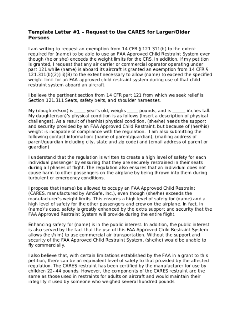 Template Letter #1 Doc Template | pdfFiller