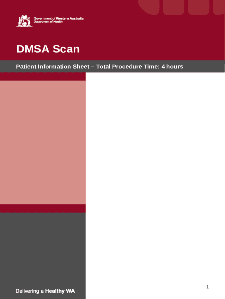 DMSA Scan: Overview and Side-Effects Doc Template | pdfFiller