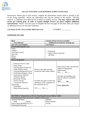 Case Management Referral - Fill Online, Printable ... Doc Template ...