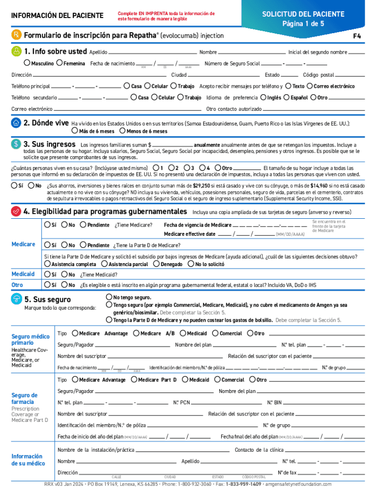 Completable En línea Amgen Safety Net Foundation Fax Email Imprimir ...