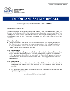 Fillable Online Safety Recalls & Service Campaigns Fax Email Print ...