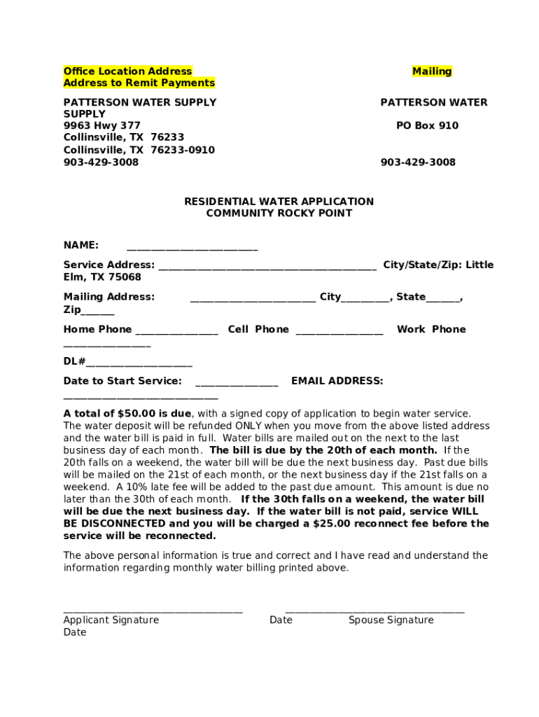 Patterson Water SupplyBetter Business Bureau Profile Doc Template ...