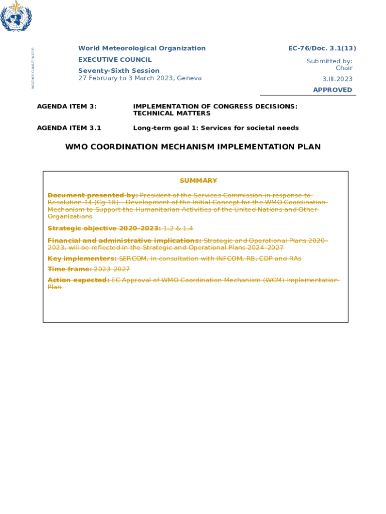 Methods of work for sessions of the Executive Council Doc Template | pdfFiller