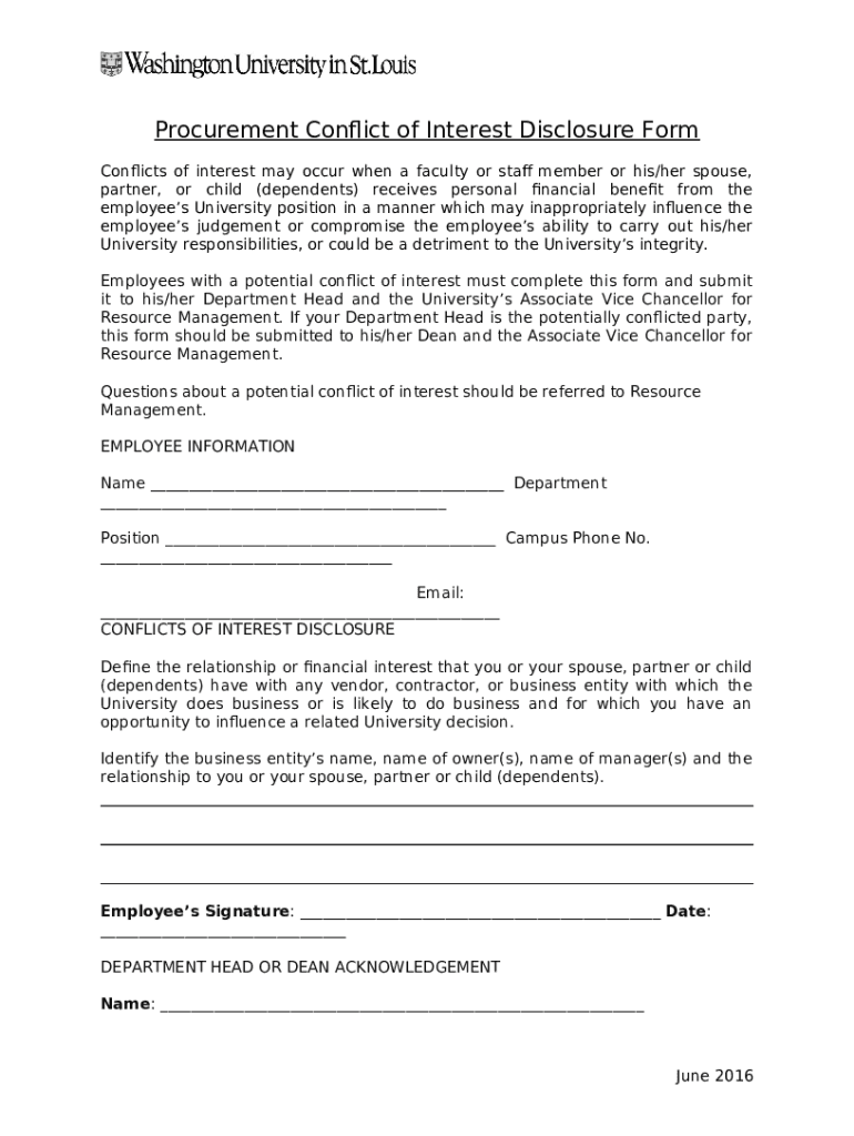 Conflict of Interest Examples - UNT - University of North Texas Doc ...