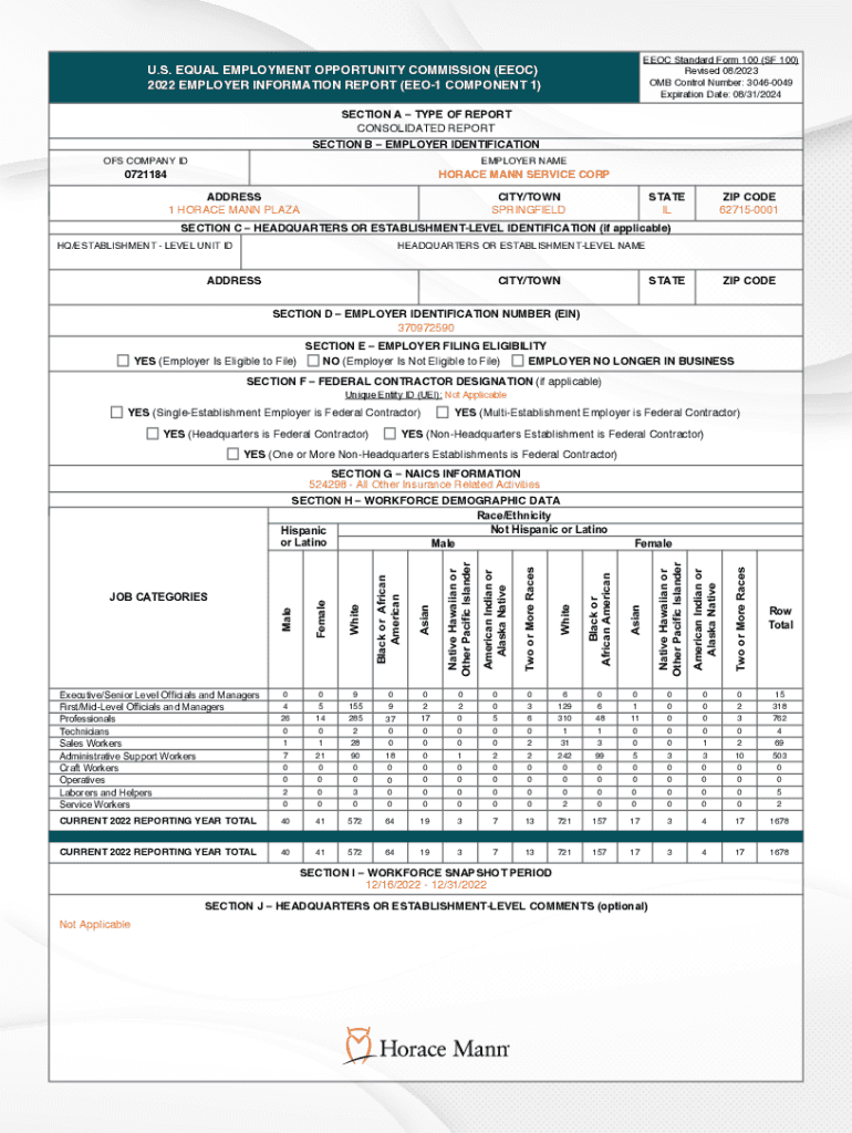 Fillable Online Fillable Online EMPLOYER INFORMATION REPORT (EEO-1 ...