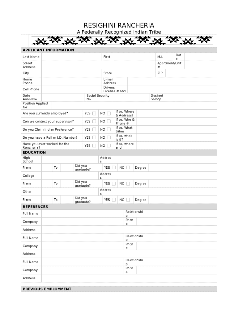 A Federally Recognized Indian Tribe Doc Template | pdfFiller