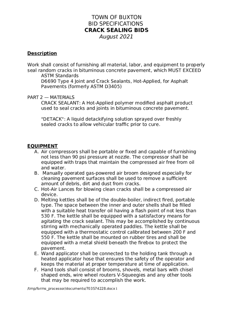 STANDARD PRACTICE FOR SEALING JOINTS AND ... Doc Template | pdfFiller