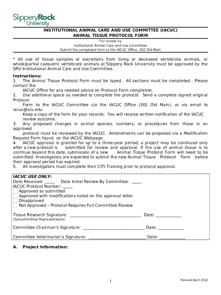 How to Apply to the IACUC Doc Template | pdfFiller