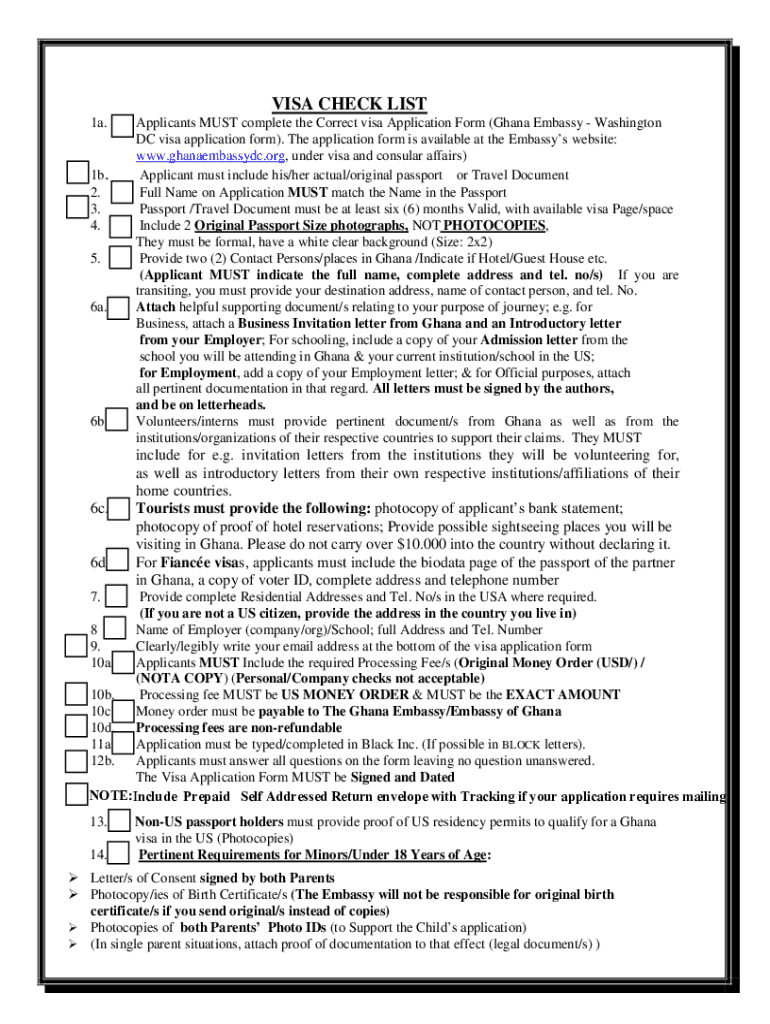 Fillable Online Application for Ghana Entry Permit / Visa Fax Email ...