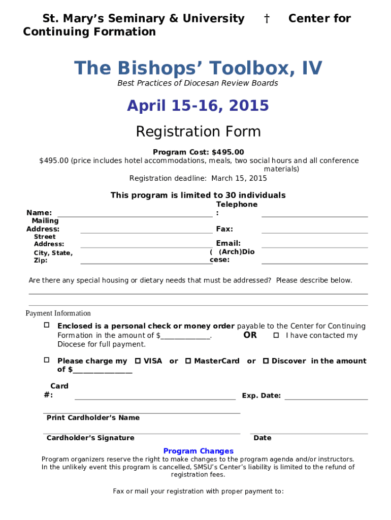 St. Mary's Seminary & UniversityBaltimore MD Doc Template | pdfFiller