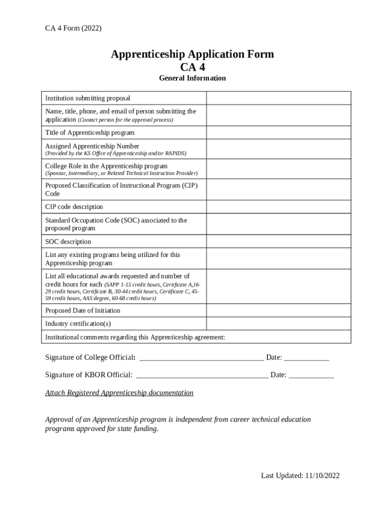 Start an Apprenticeship Program Doc Template | pdfFiller