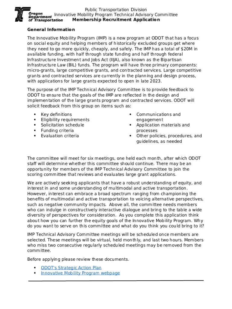 ODOT launches a Request for Proposals seeking ... Doc Template | pdfFiller