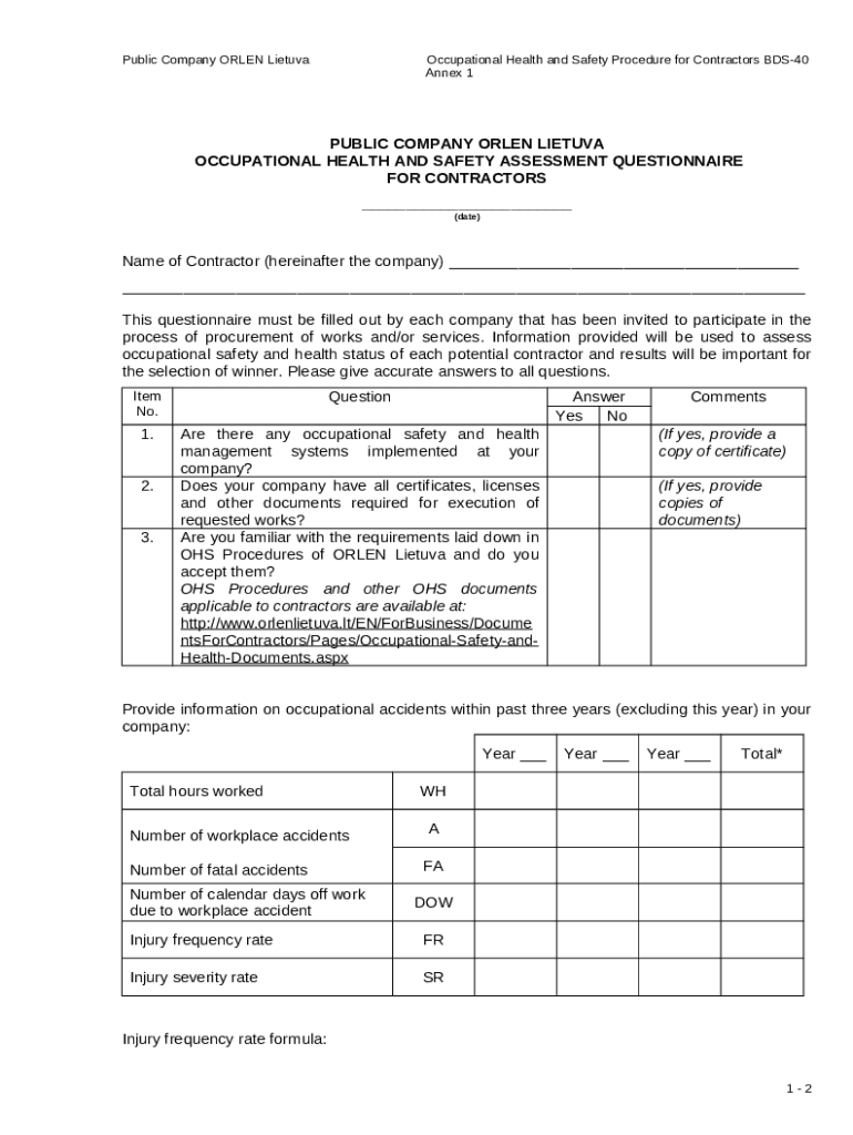 Contractor and Sub-contractor Safety Agreement Doc Template | pdfFiller