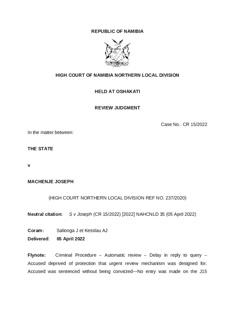 High CourtJudgmentsCriminal - ejustice moj Doc Template | pdfFiller