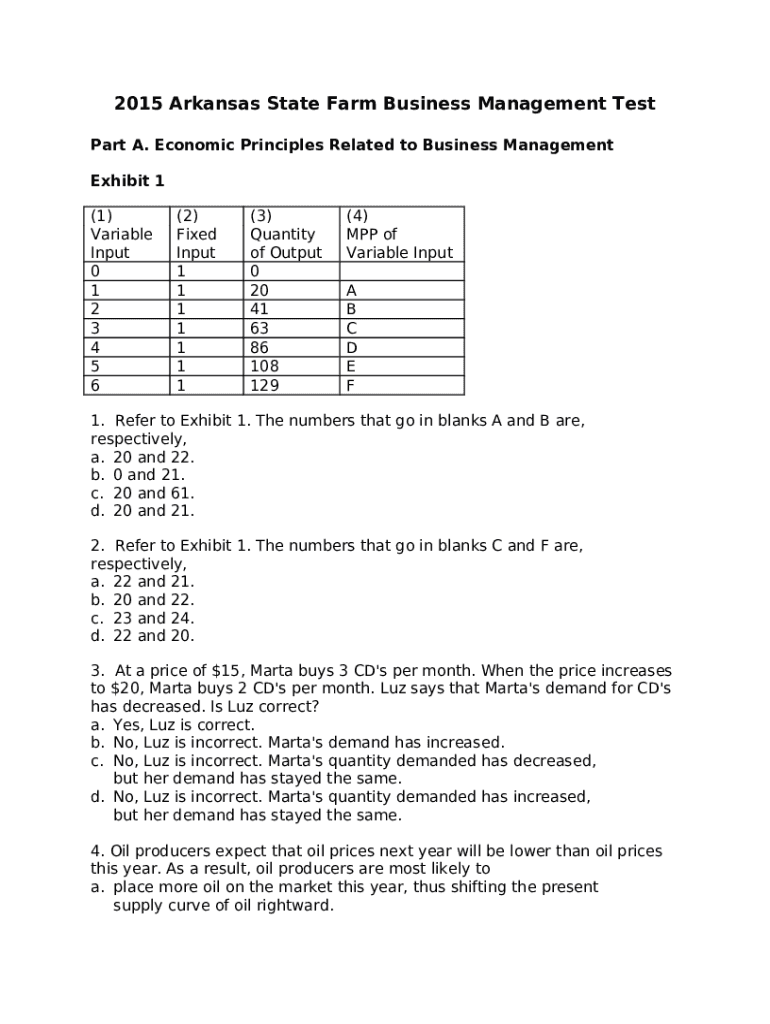 Michigan State Farm Business Management Test Bank #1 Doc Template ...