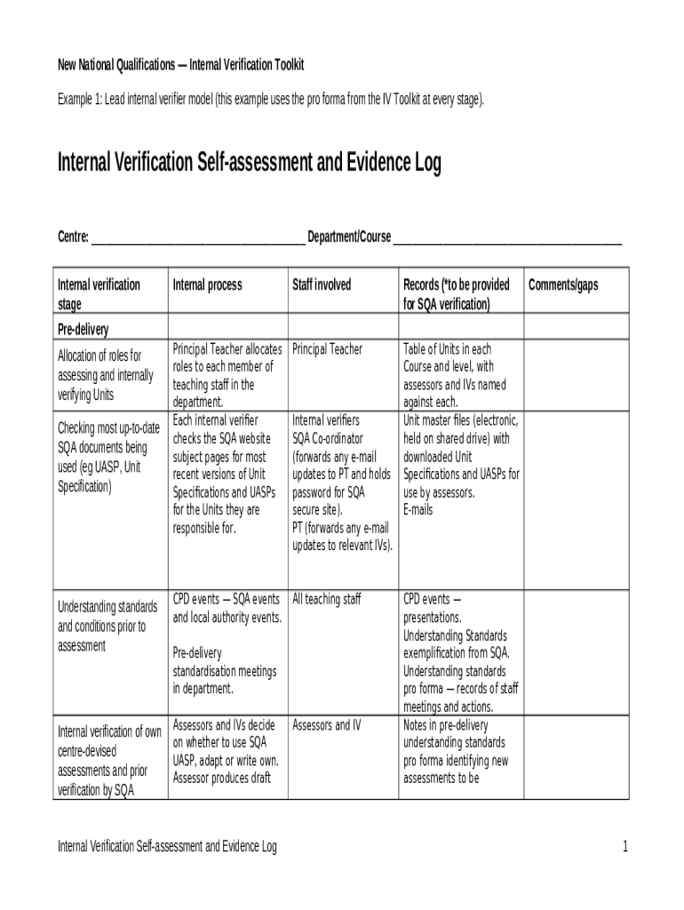 Guide to Internal Moderation and Verification for Centres Doc Template ... Guide to Internal Moderation and Verification for Centres Doc Template ...