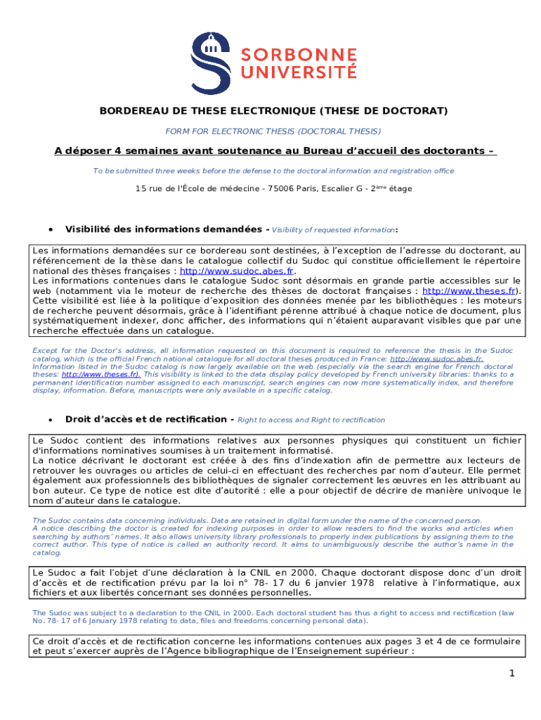 Electronic Thesis & Dissertation (ETD) Guidelines Doc Template | pdfFiller