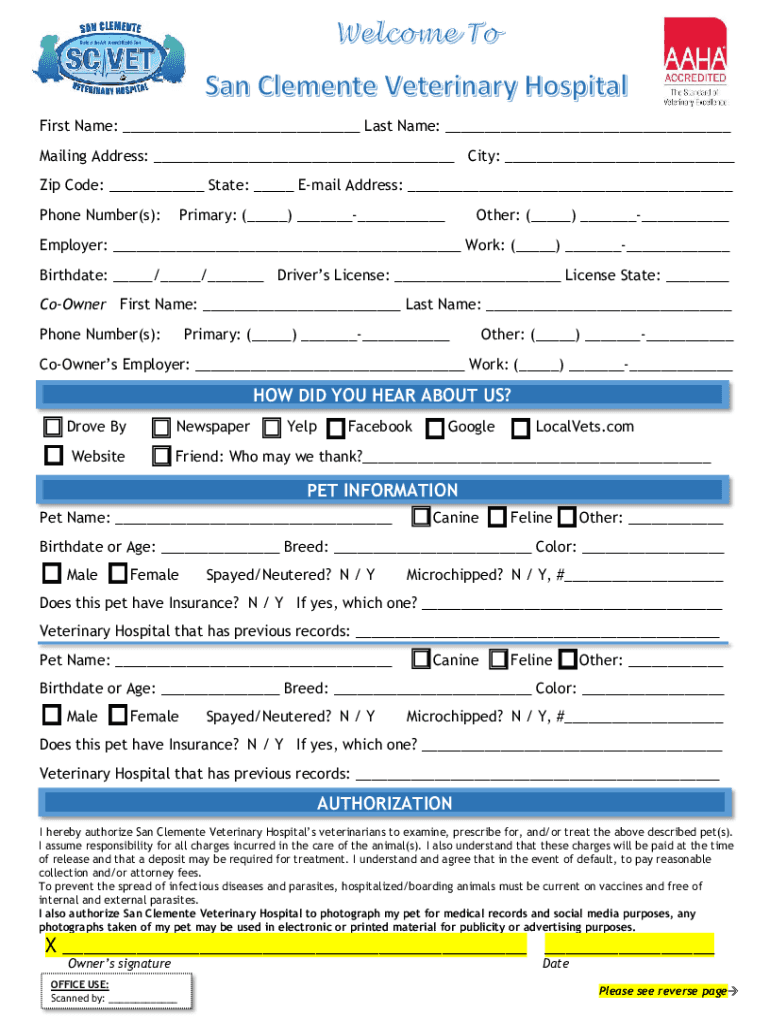 Fillable Online OFFICE VISIT CHECKLIST - Eau Claire Fax Email Print ...