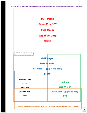 Fillable Online Full Page Size 8 x 10 Full Color jpg files only $300 ...