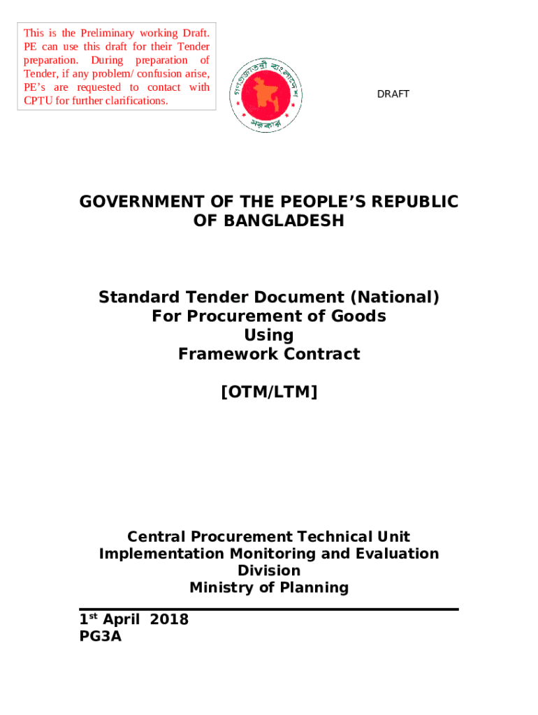 Tenderer Ination Sheet ( PG3A-2) Doc Template | pdfFiller