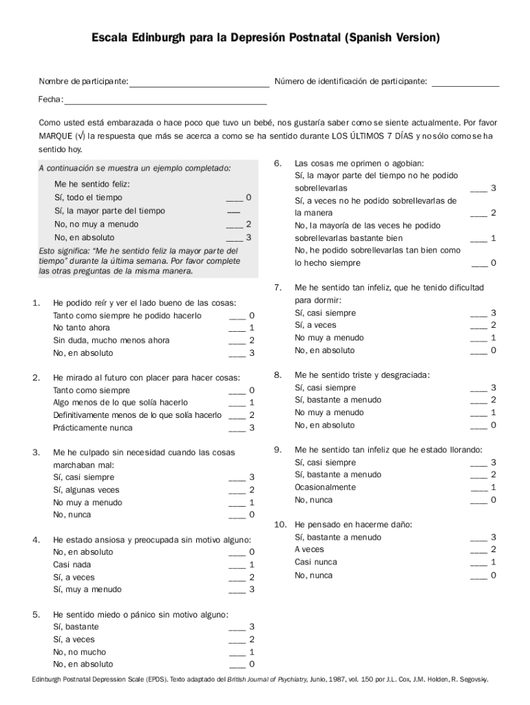Fillable Online Escala-Edinburgh-para-la-depression-postnatal-Spanish ...